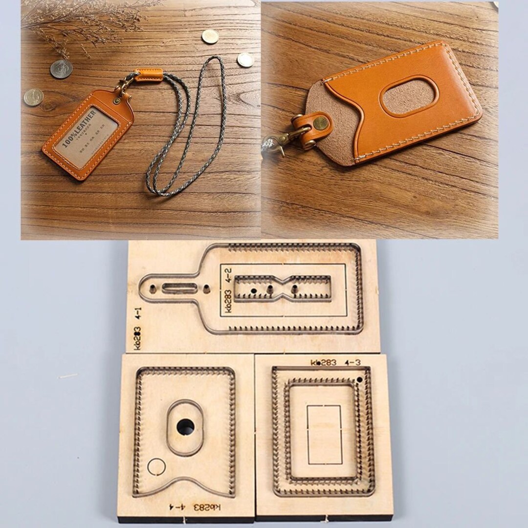 Hanging Badge Card Holder Bag Leather Cutting Die Cut Mold, Handmade ...