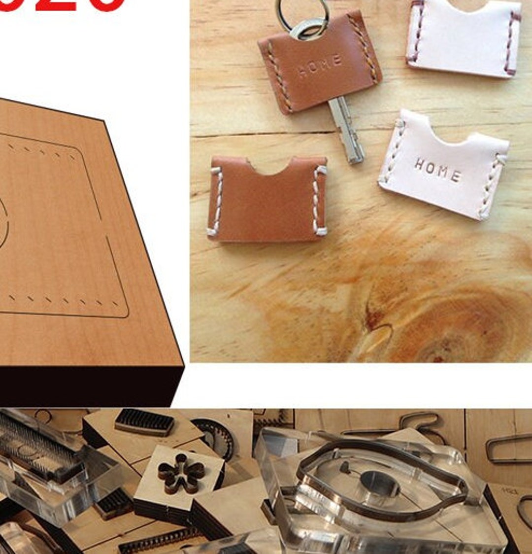 Keytainer Leather Cutting Die Cut Mold,leather Crafts Kraft Tool ...