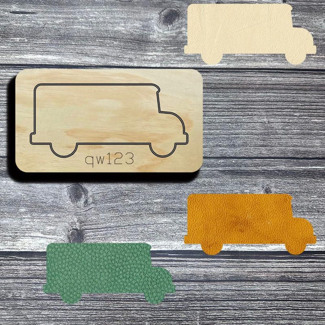 Bus Wooden Cutting Mold Accessories, Paper, and Felt, Suitable for ...