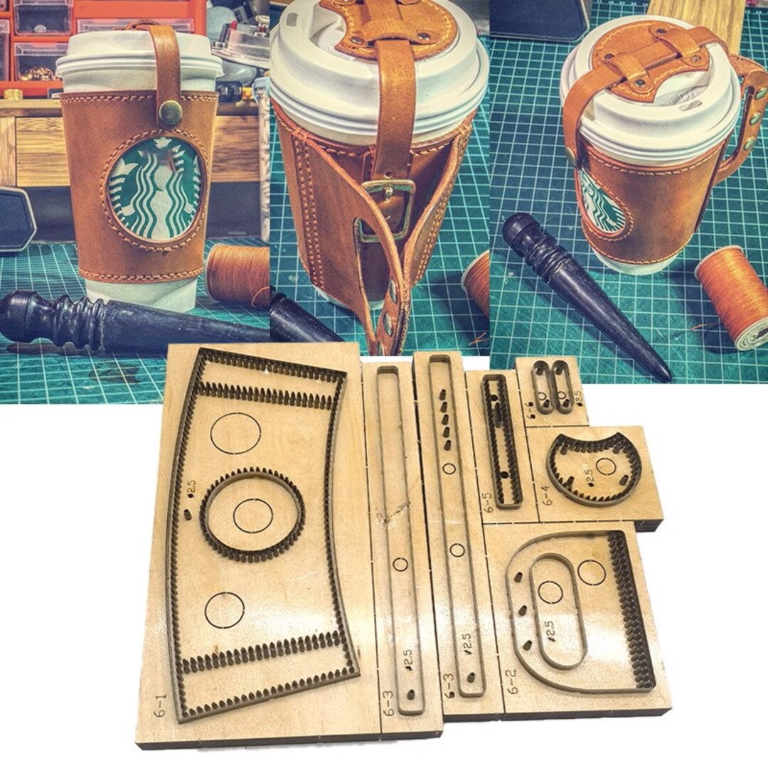 Coffee Cup Cover Leather Cutting Die Cut Mold, Handmade Customization ...
