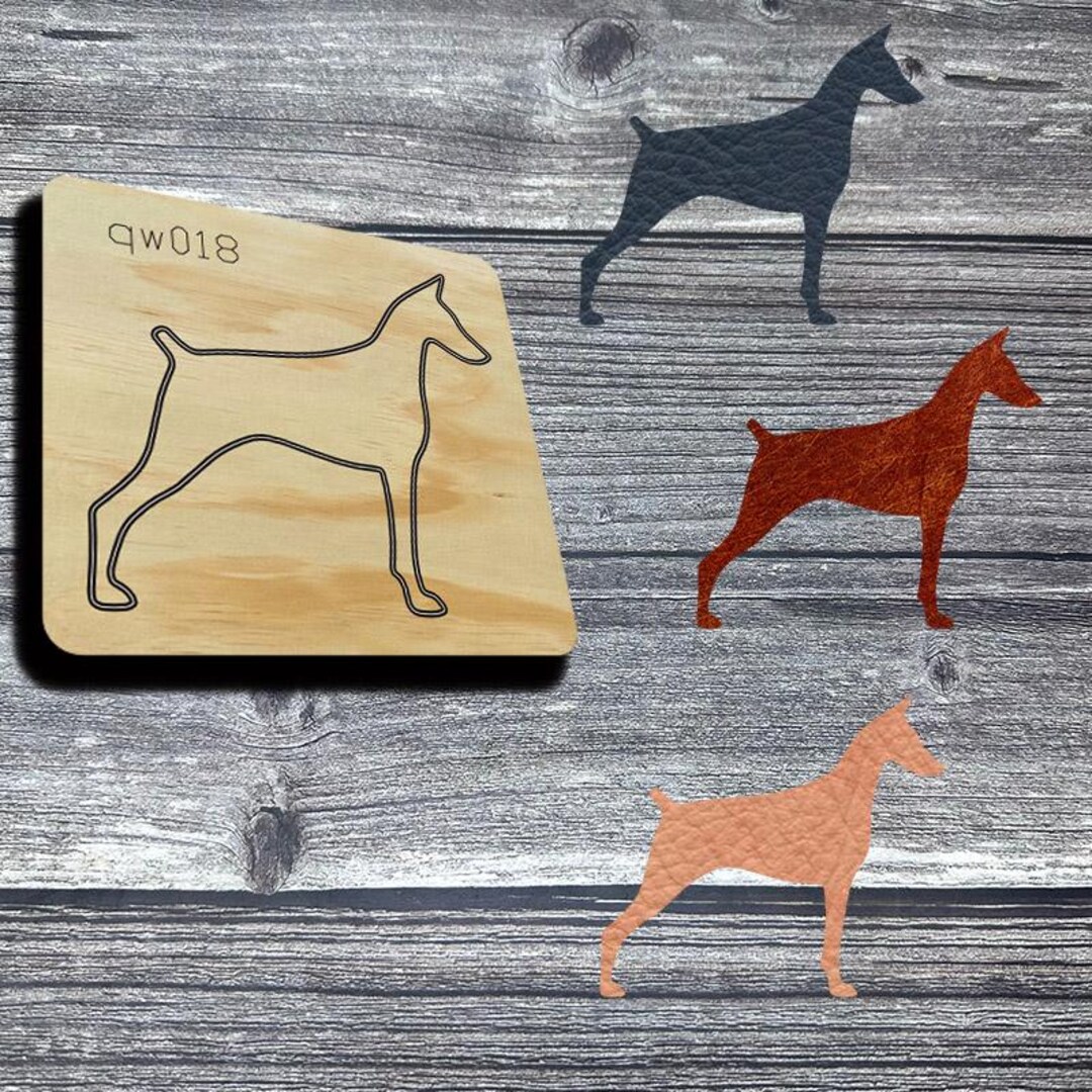 Doberman Pinscher Wooden Cutting Mold Accessories, Paper, and Felt ...