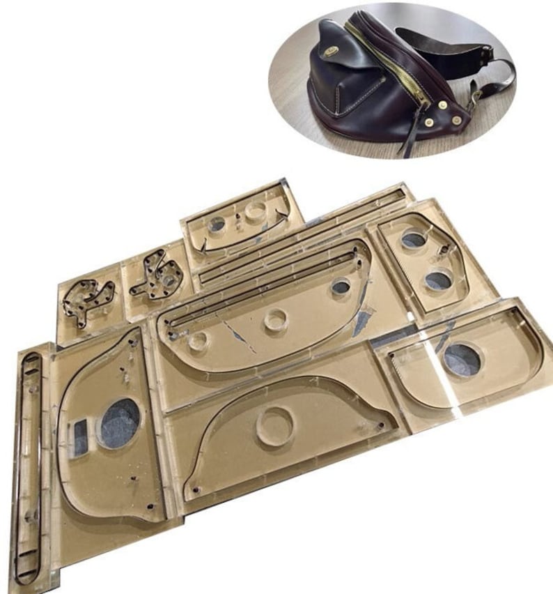 Chest Pack Leather Cutting Die Cut Mold, Handmade Customization Leather ...