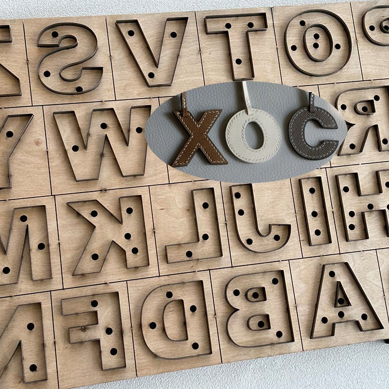 26 Letter Cutting Die Leather Letter Hanging Die Cutter Suitable for ...