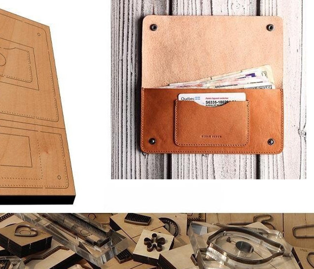 Simple Wallet Card Bag Leather Cutting Die Cut Mold, Handmade ...