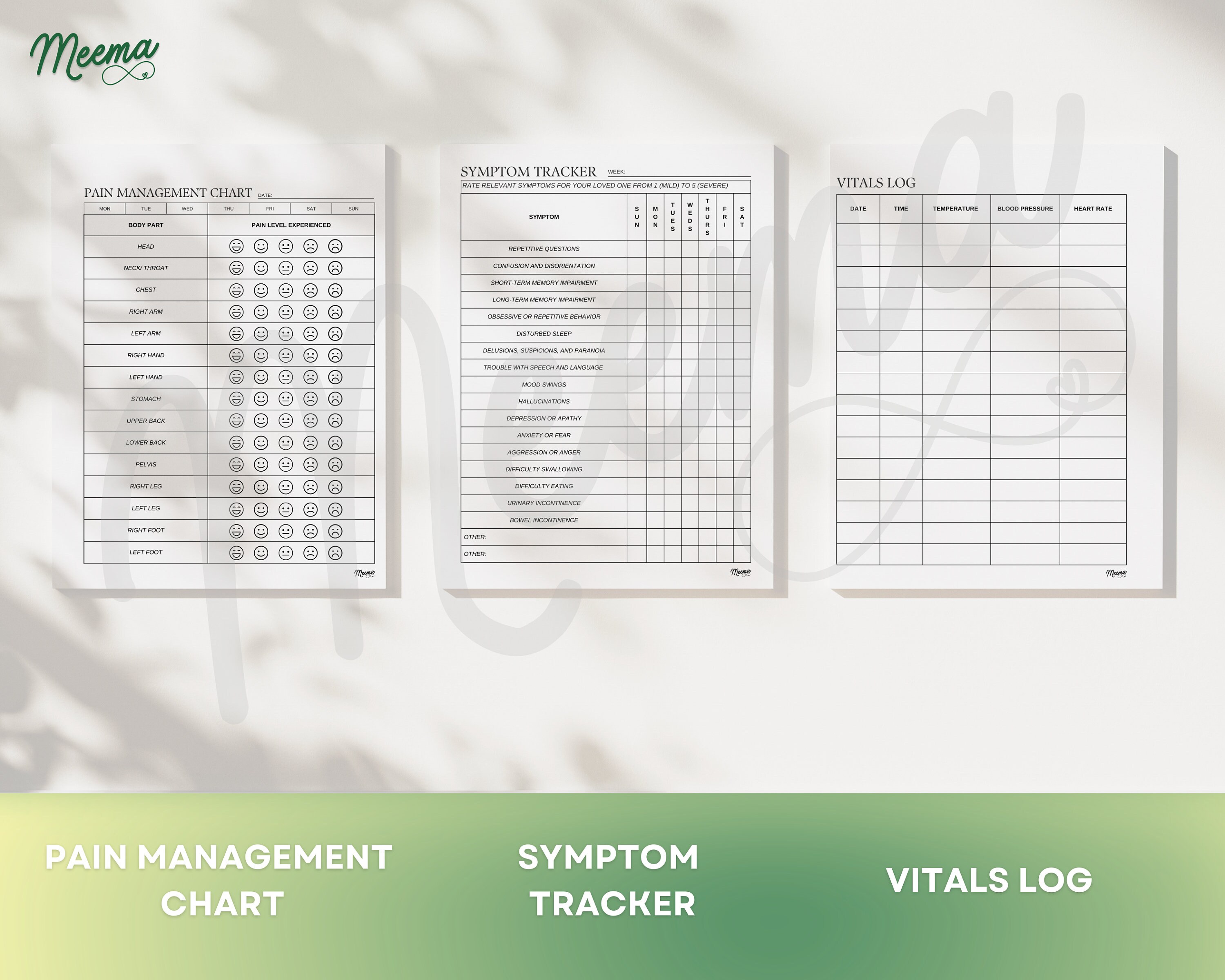 Daily Care Log and Wellness Tracker for Alzheimer’s and Dementia ...