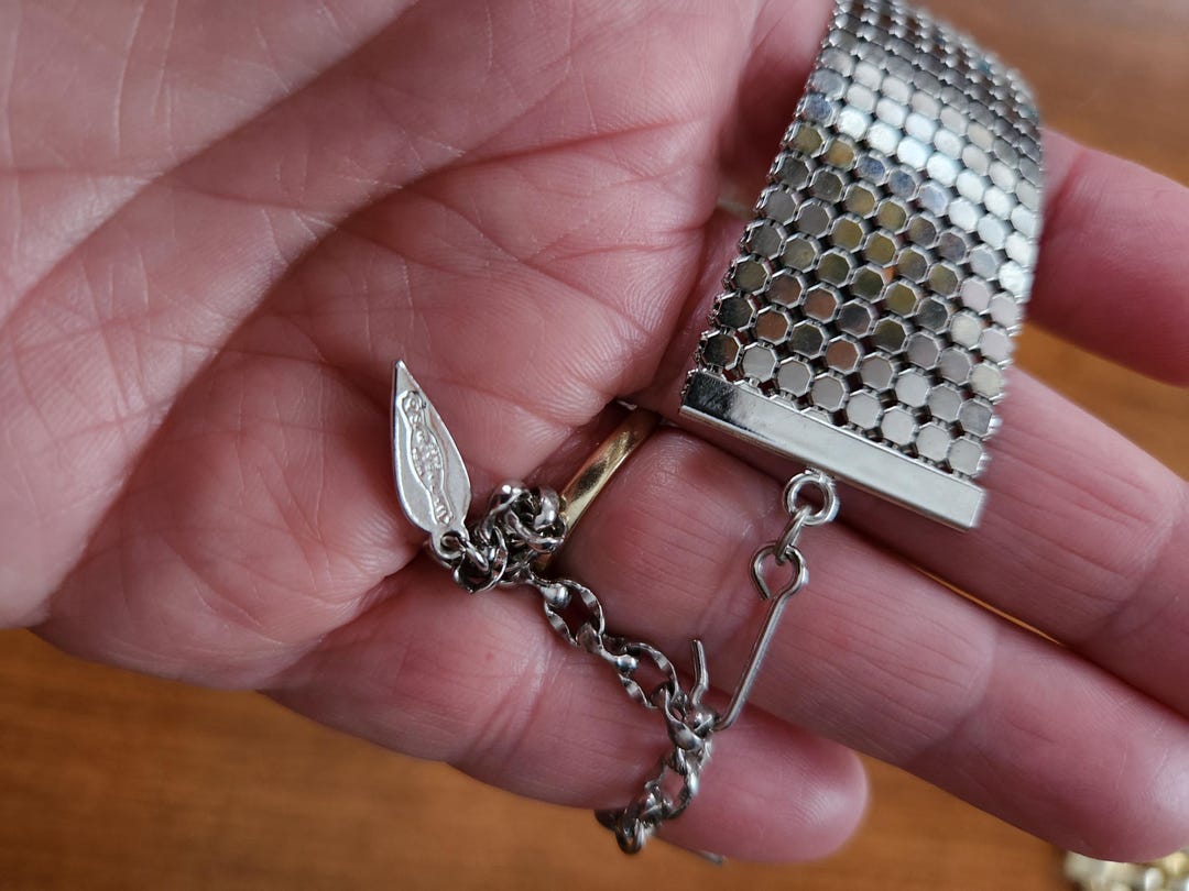 Whiting and Davis Silver Chain Mail Choker - Etsy