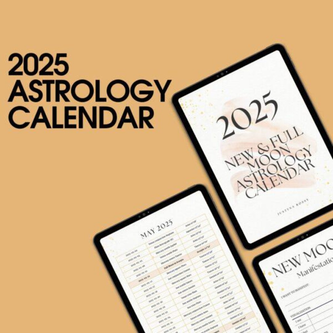2025 Astrology Calendar With Horoscopes for Each Lunation for All Signs ...