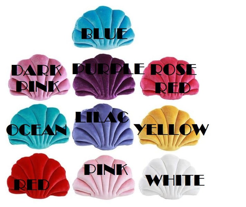 Shell Plush Pillow Decorative Throw Cushion Sofa Decor - Etsy