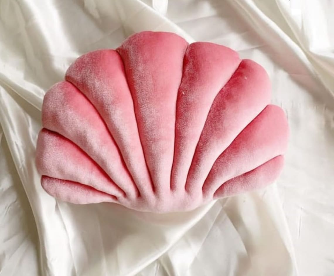 Shell Plush Pillow Decorative Throw Cushion Sofa Decor - Etsy