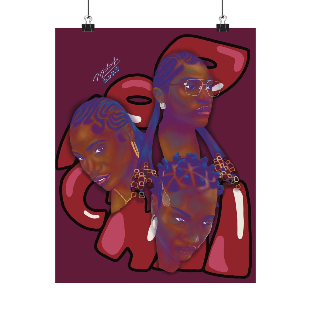 Doechii Portrait Print- Vertical Poster, Hip Hop Inspired, Matte ...