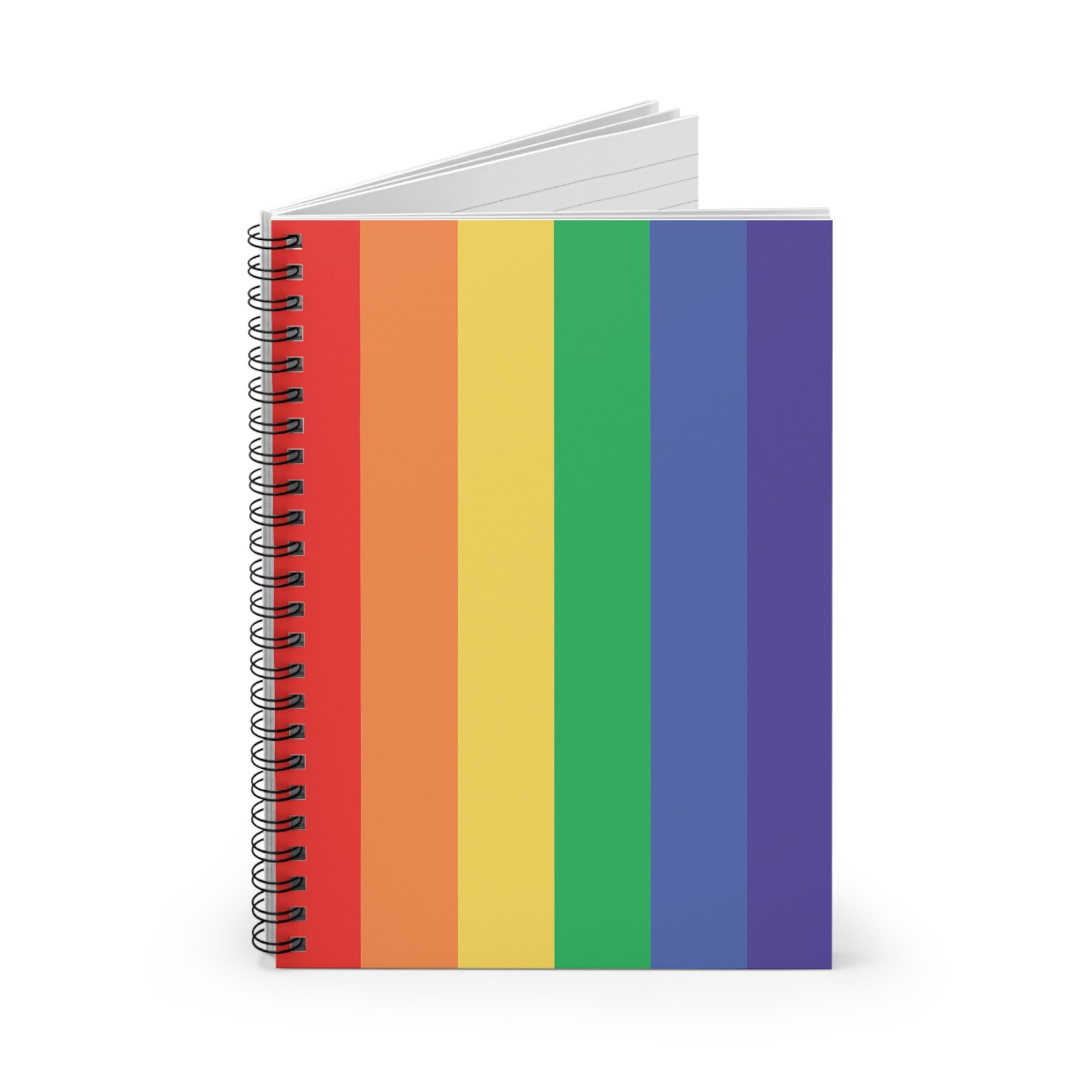 Rainbow Notebook, Pride Notebook, LGBTQ Stationery, Spiral Journal ...