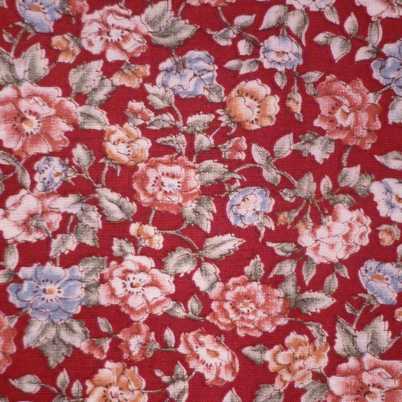 Old Fashioned Roses - Vintage Fabric - Cotton - Marcus Brothers - Etsy