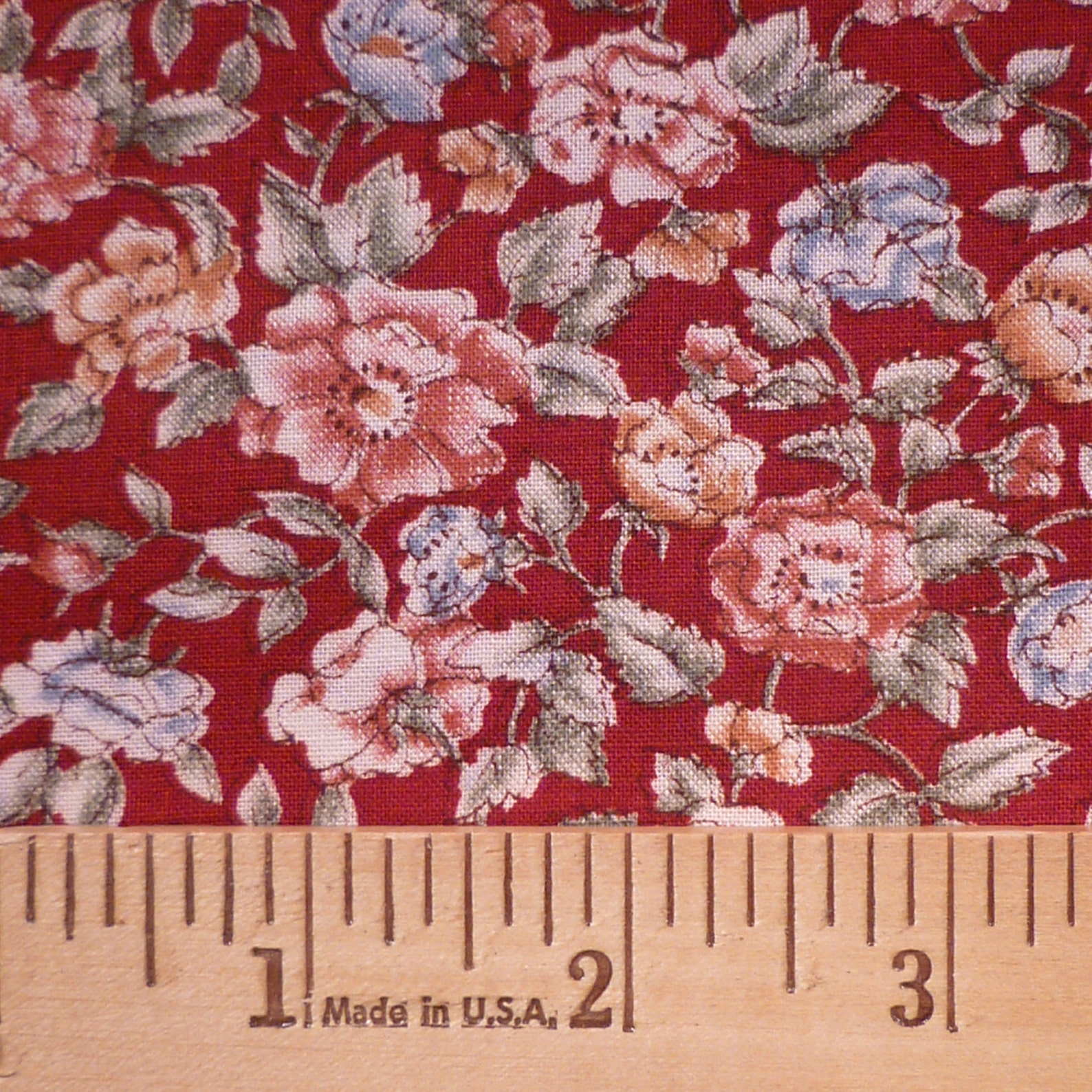 Old Fashioned Roses - Vintage Fabric - Cotton - Marcus Brothers - Etsy