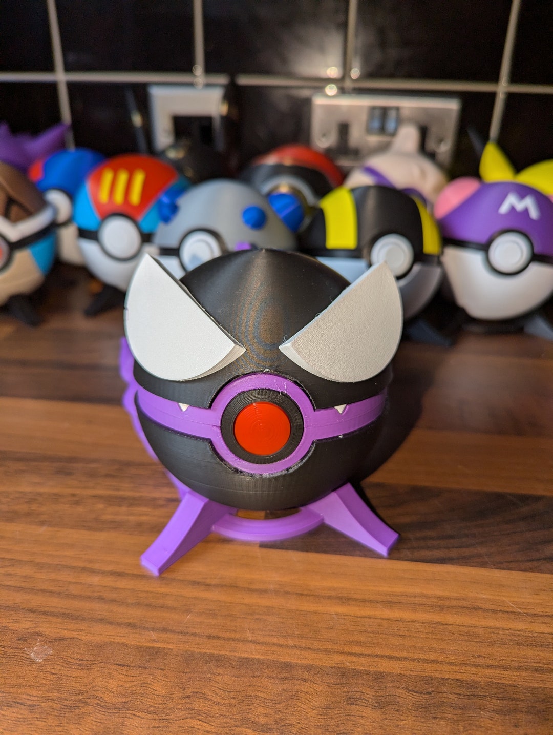 Gengar Pokeball Pokemon Working Button and Hinge. - Etsy
