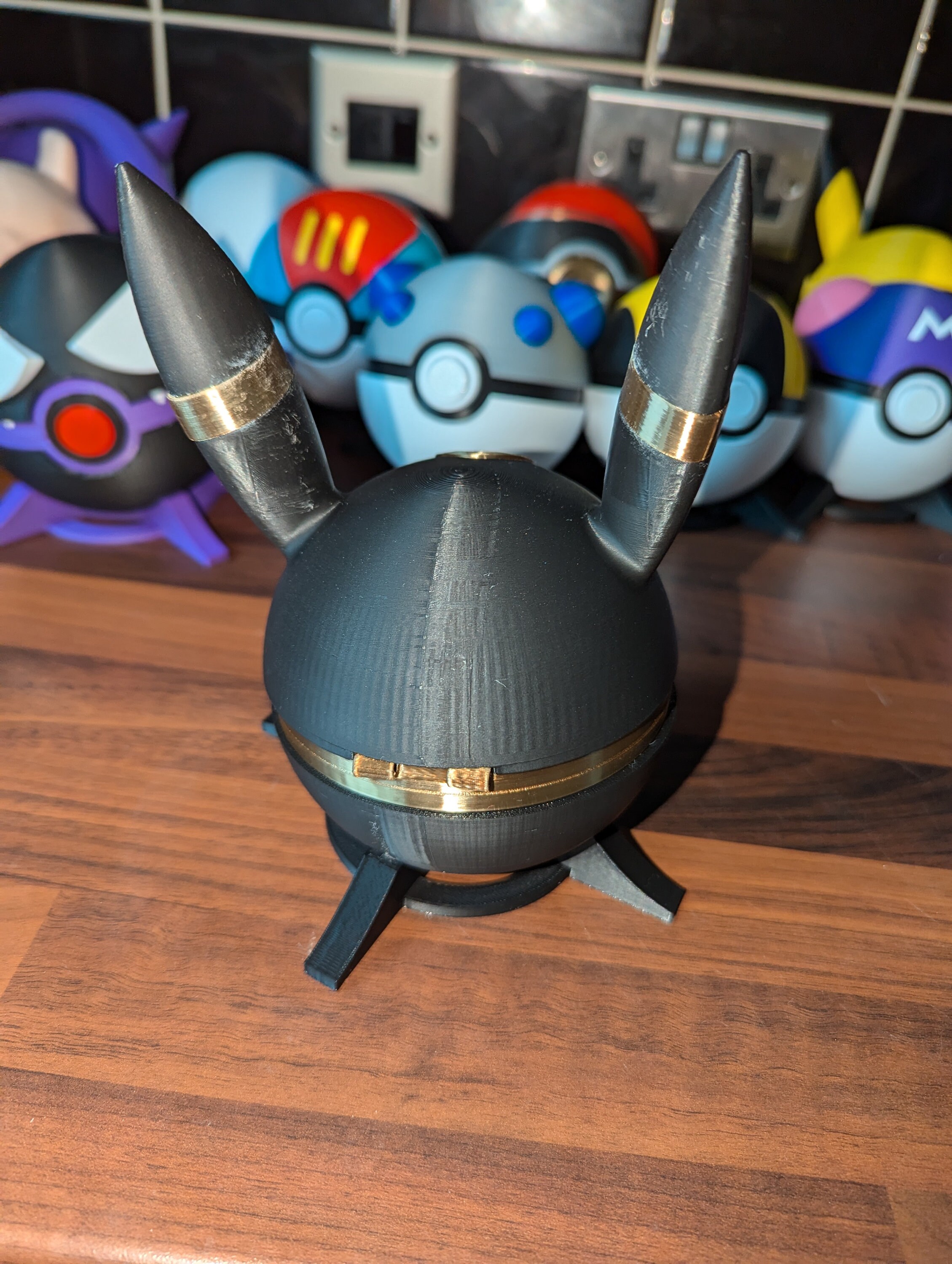 Umbreon Pokeball Pokemon Working Button and Hinge. - Etsy