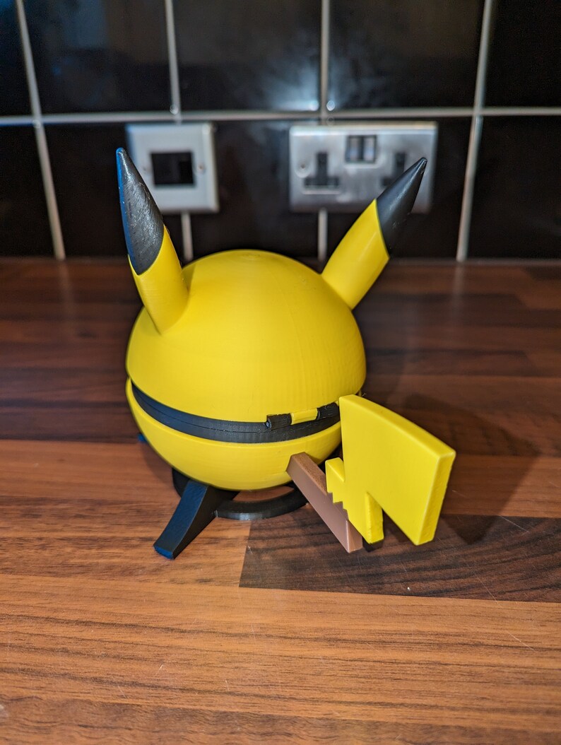 Pikachu Pokeball Pokemon Working Button and Hinge. - Etsy