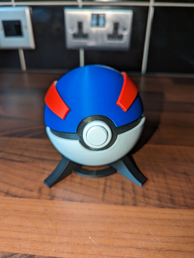 Greatball Pokeball Pokemon Working Button and Hinge. Can Be Used as ...