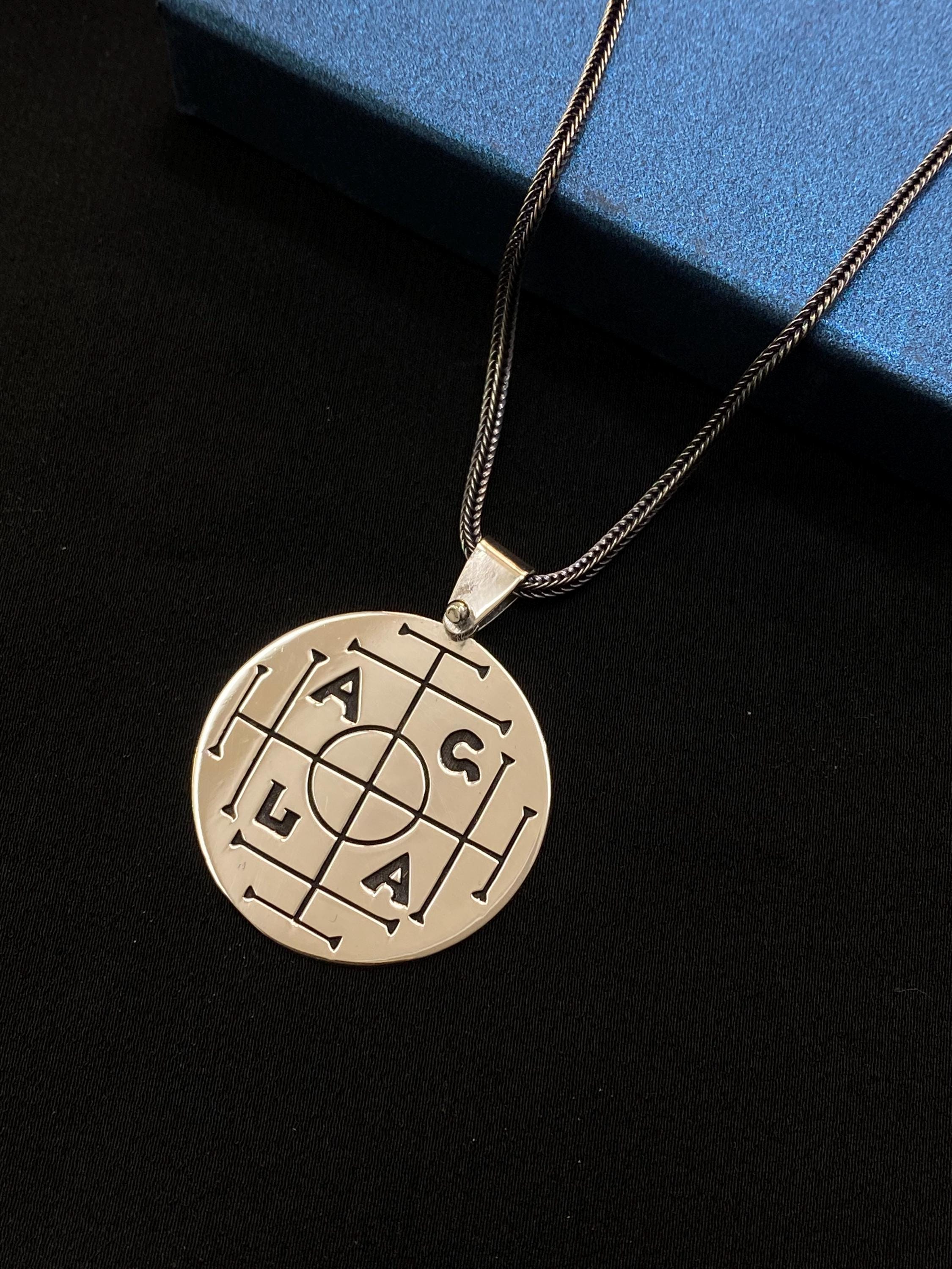 Money Talisman Silver Necklace, Talisman Pendant, Good Luck Charm, 925 ...