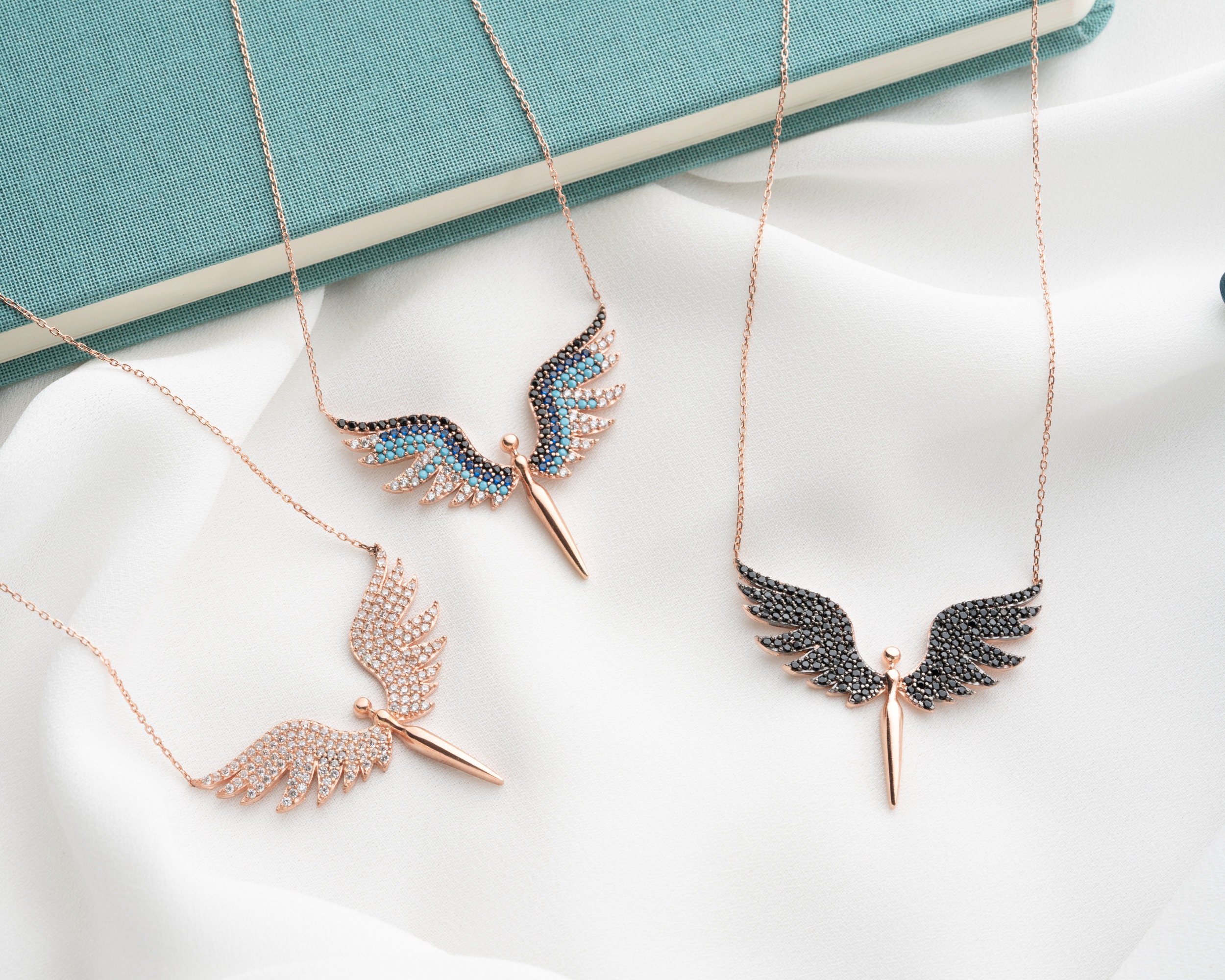 Archangel Michael Necklace, Guardian Angel Wings, Religious Angel ...