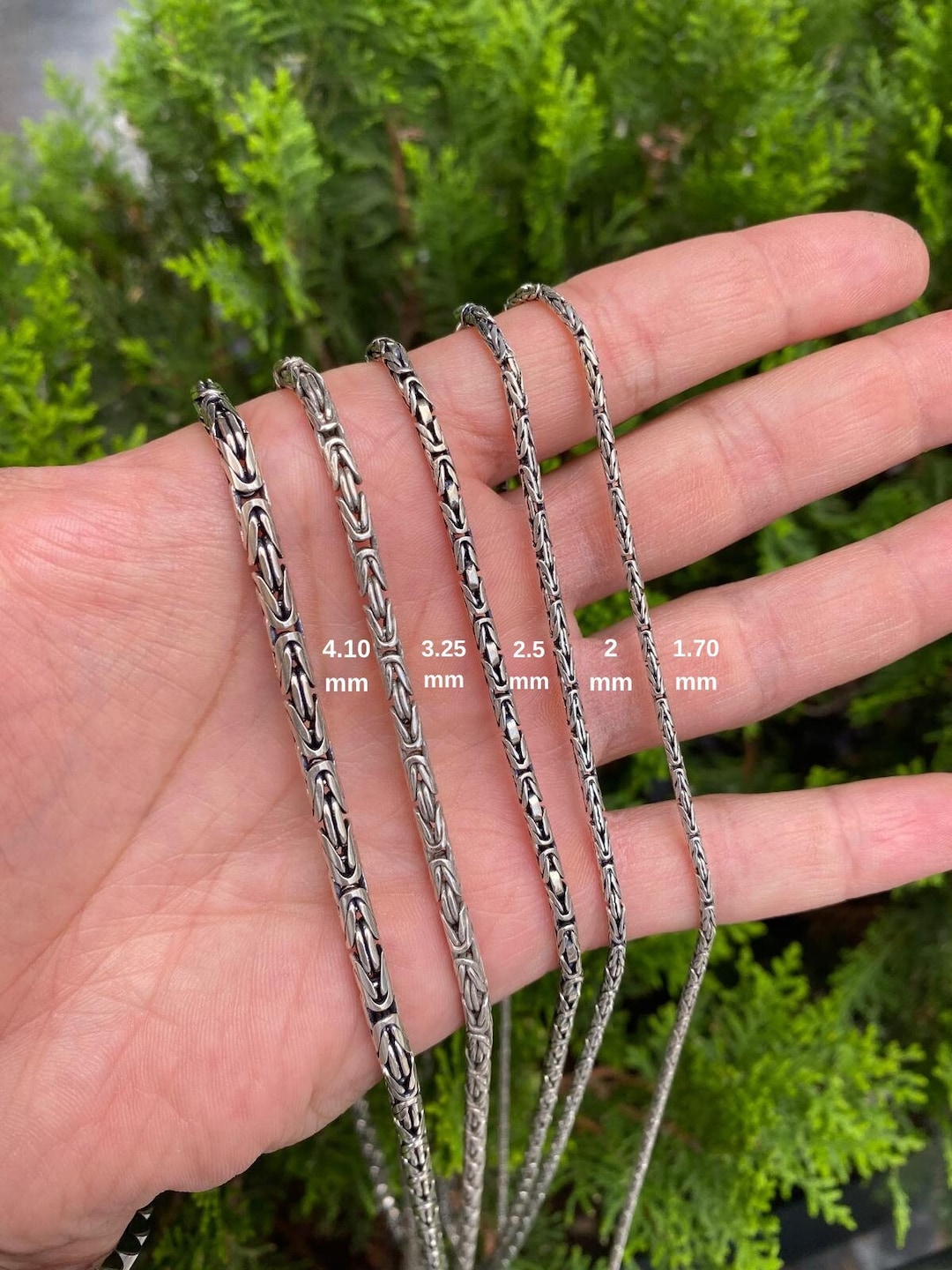 925 Sterling Byzantine Chain Necklace or Bracelet, Byzantine Necklace ...