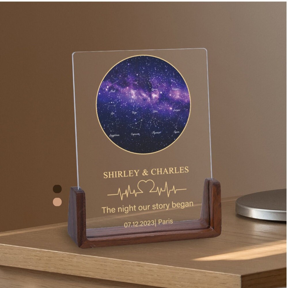 Personalized Constellation Map Custom Star Map by Date Gifts for ...