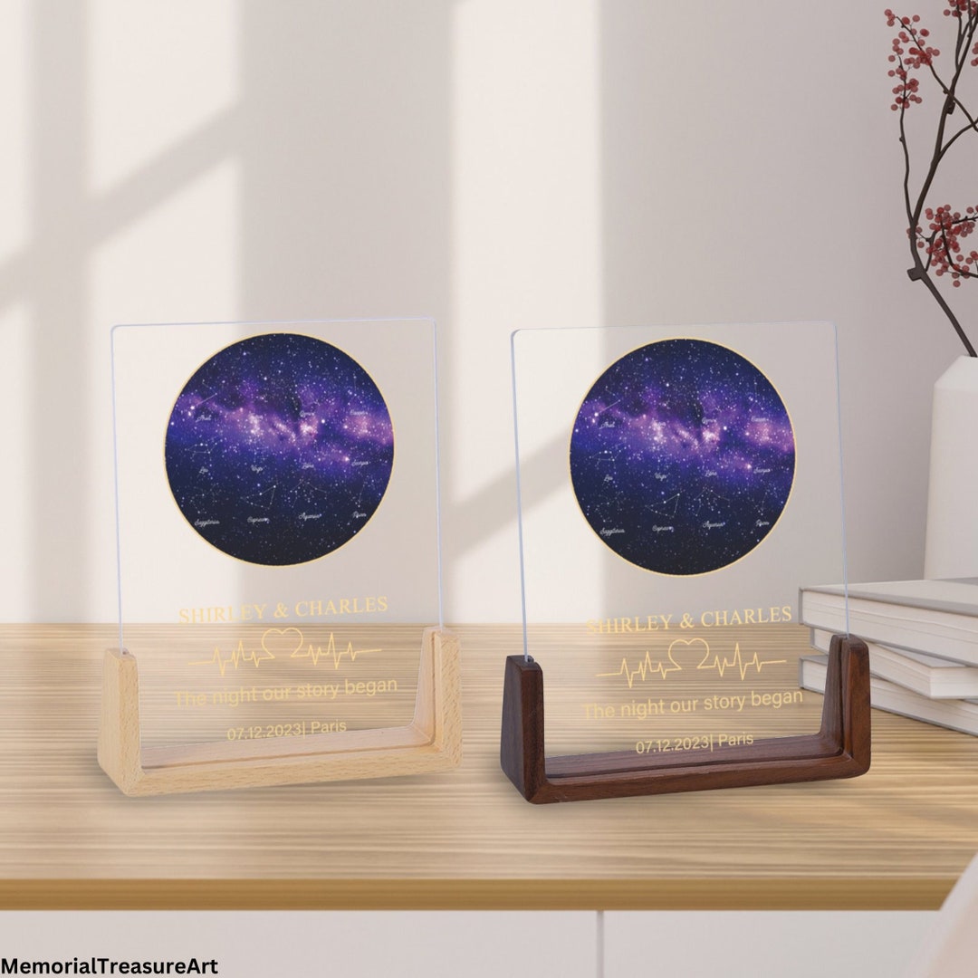 Personalized Constellation Map Custom Star Map by Date Gifts for ...