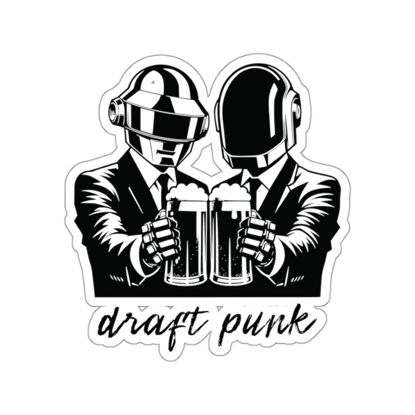 Sticker, Daft Punk Style 'draft Punk' Happy Drinking Theme, Music Band ...