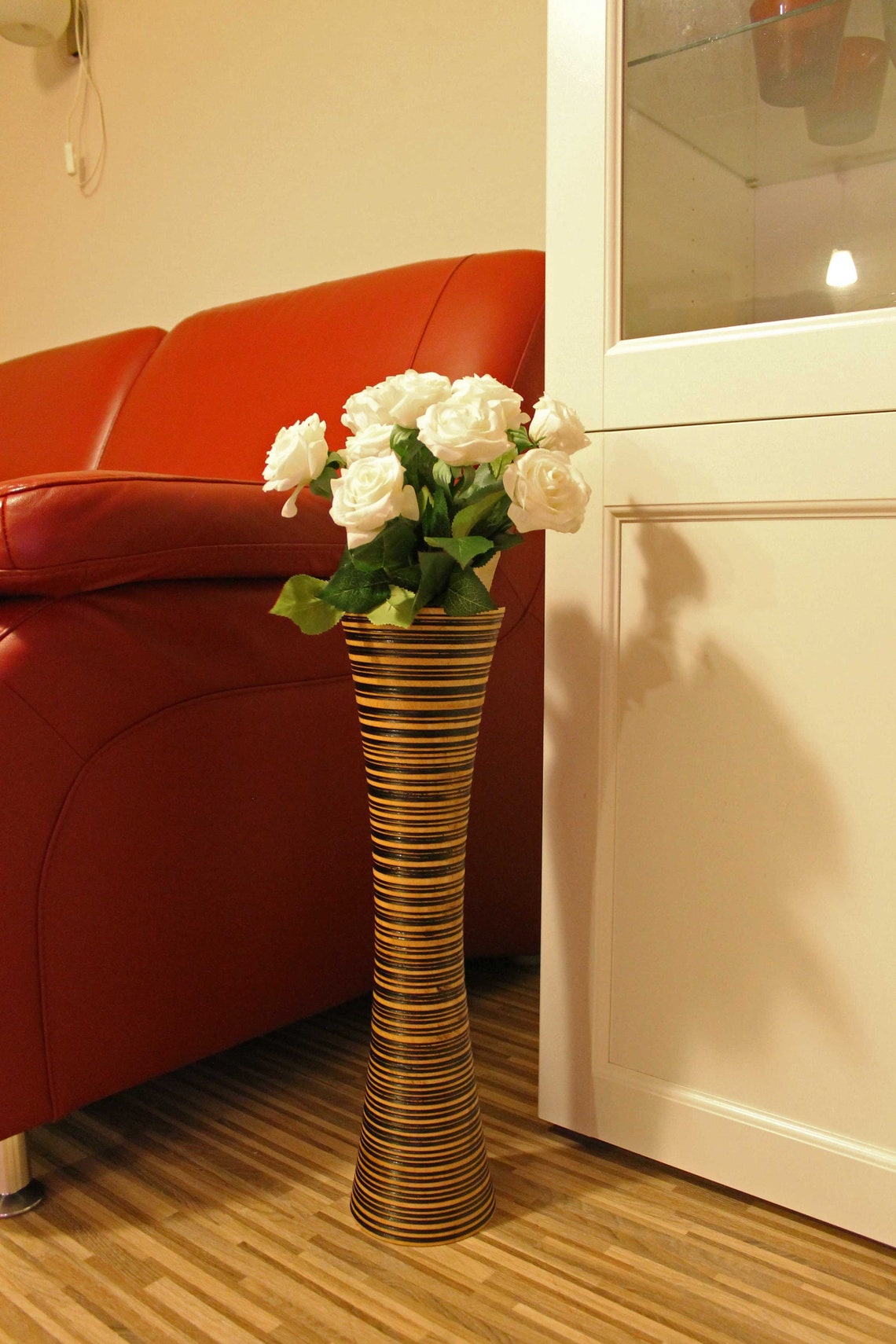 Vase Flower Vase Wooden Vase Floor Vase Table Vase Decorative Vase for ...