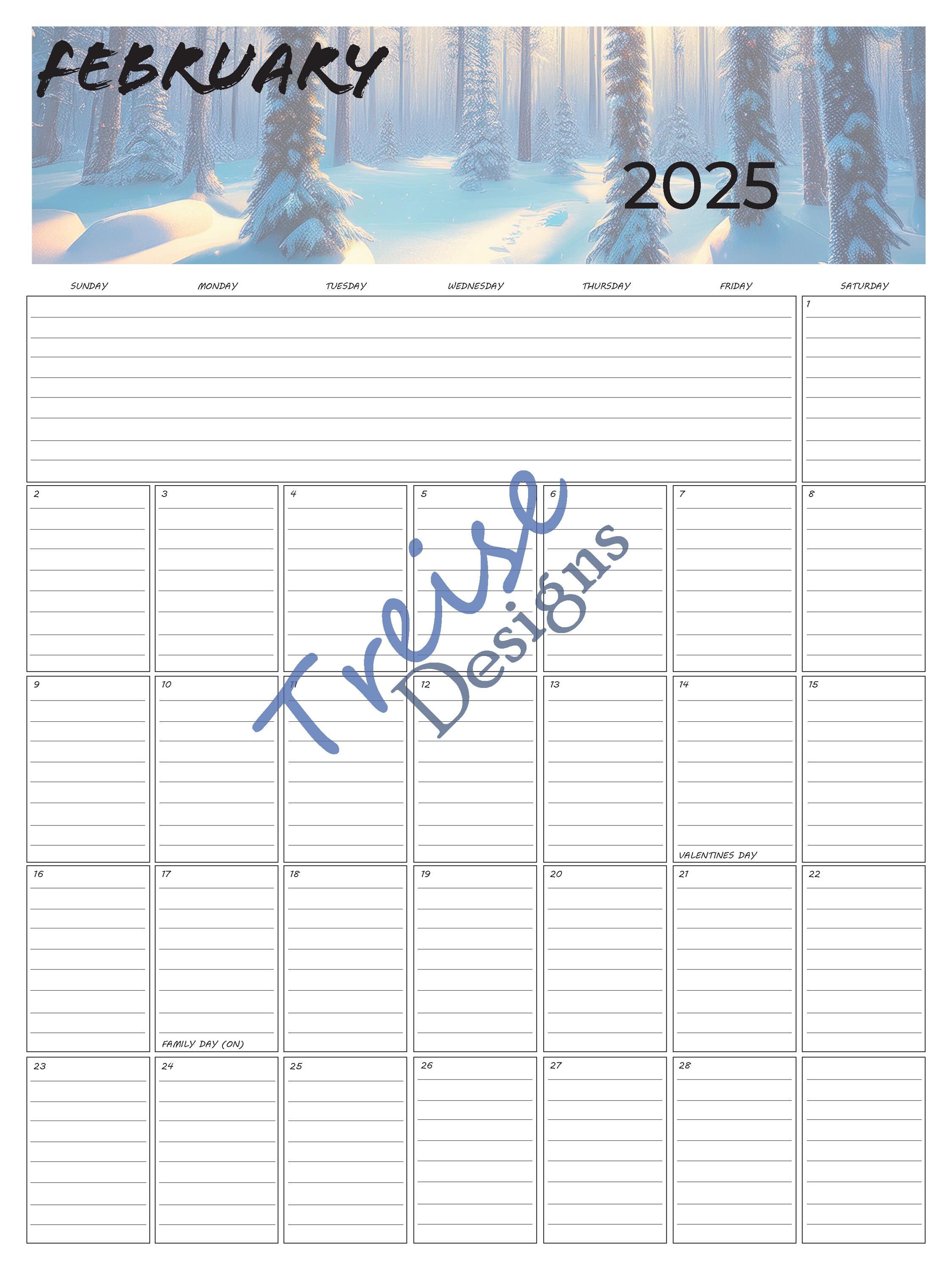 2025 Calendar Nature Inspired - Etsy
