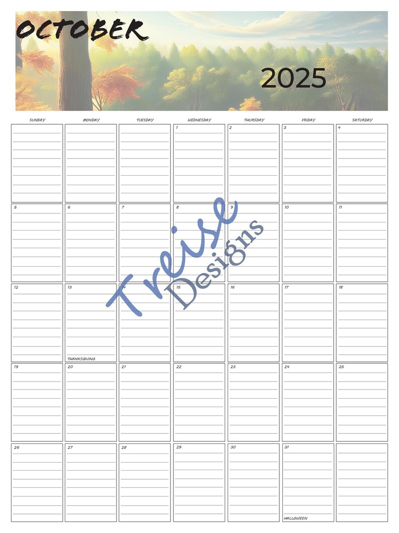 2025 Calendar Nature Inspired - Etsy
