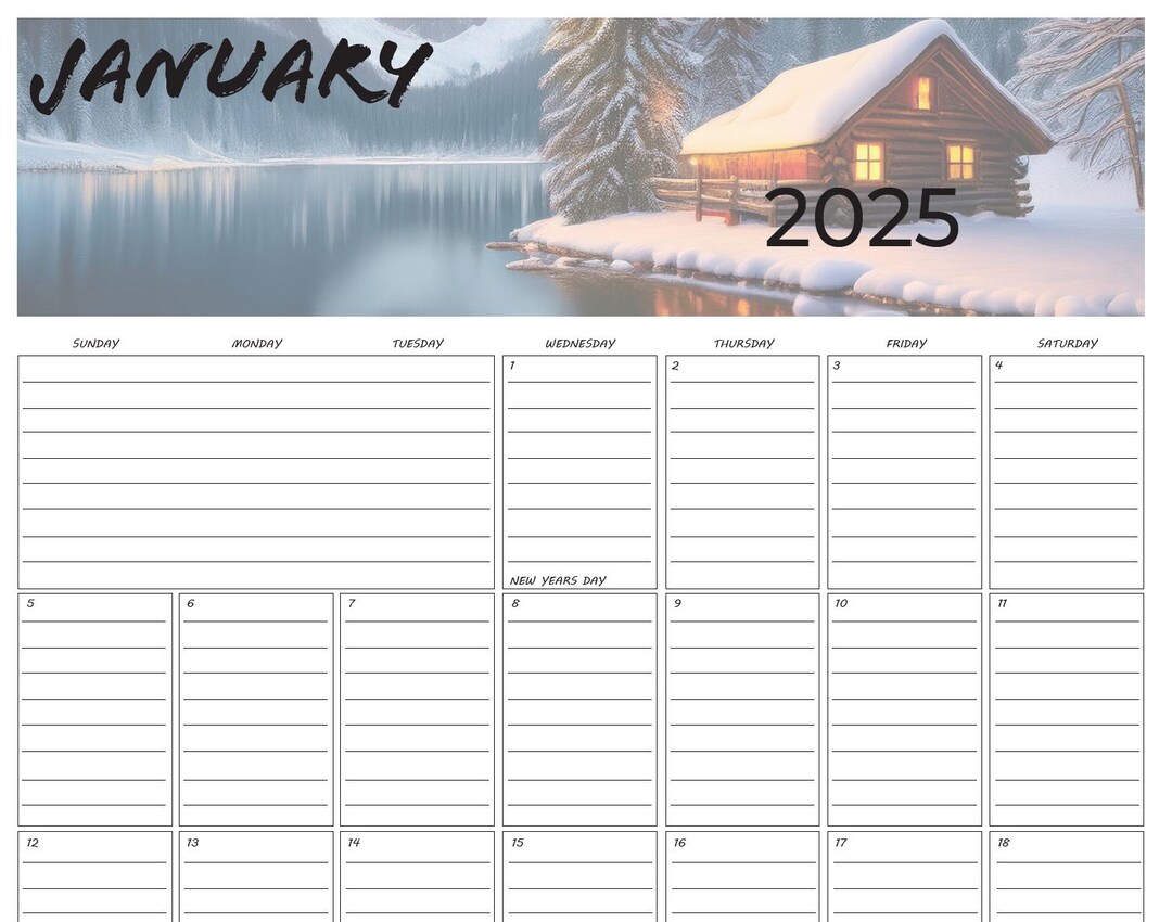 2025 Calendar Nature Inspired - Etsy