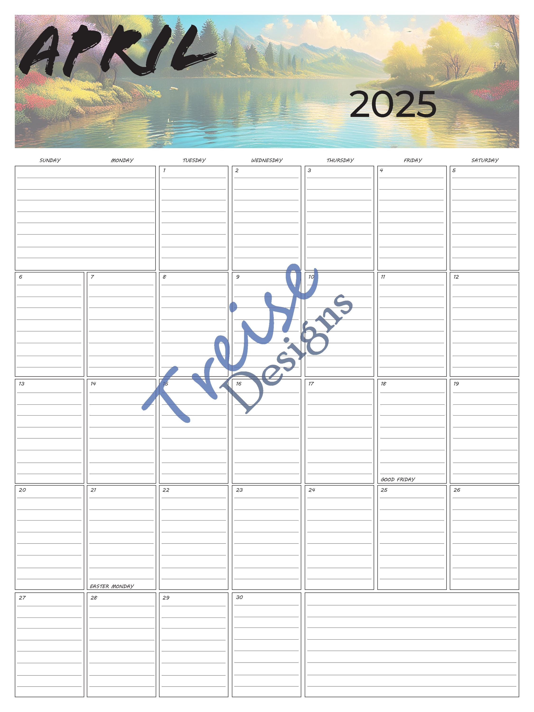 2025 Calendar Nature Inspired - Etsy