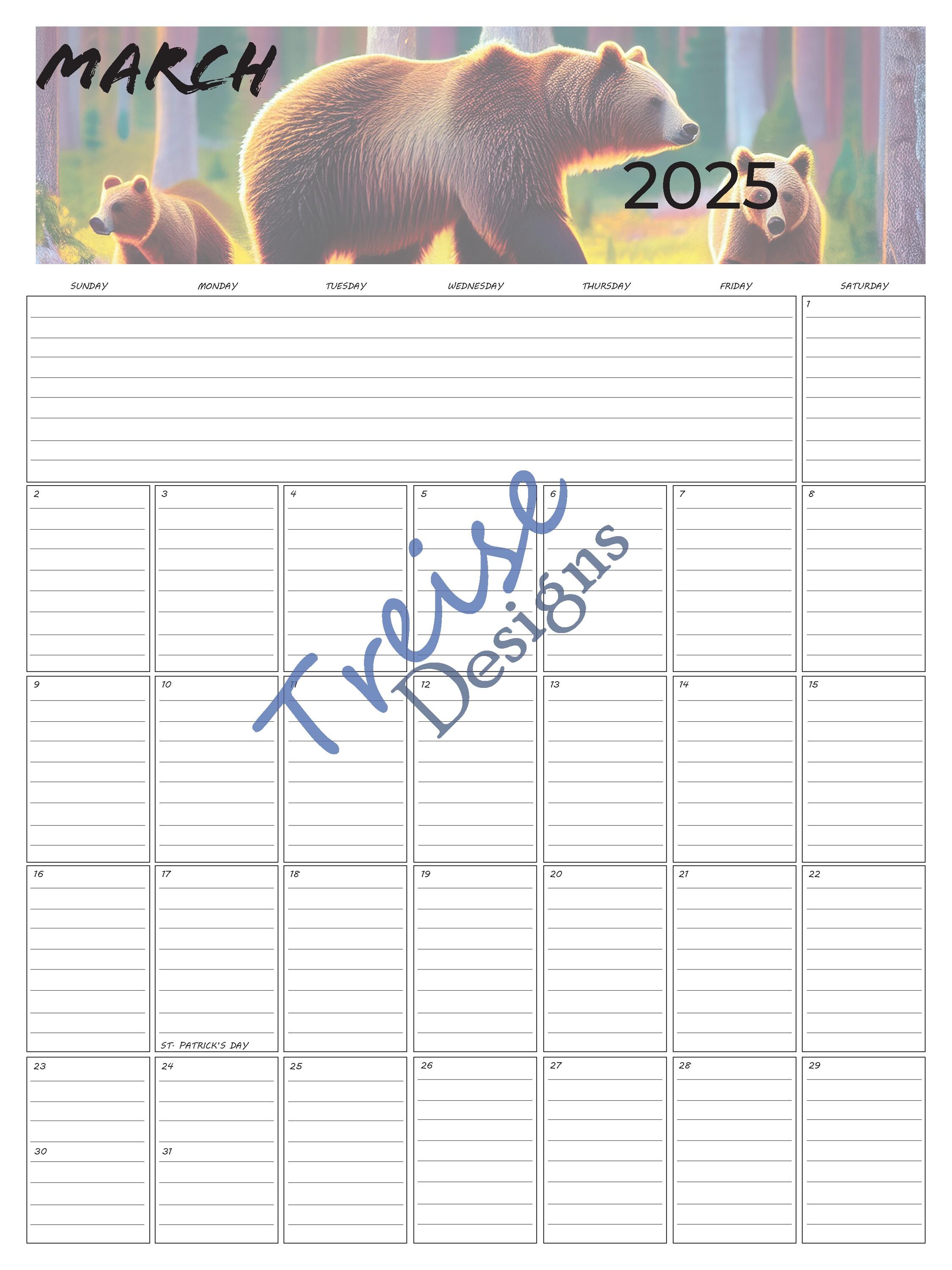 2025 Calendar Nature Inspired - Etsy