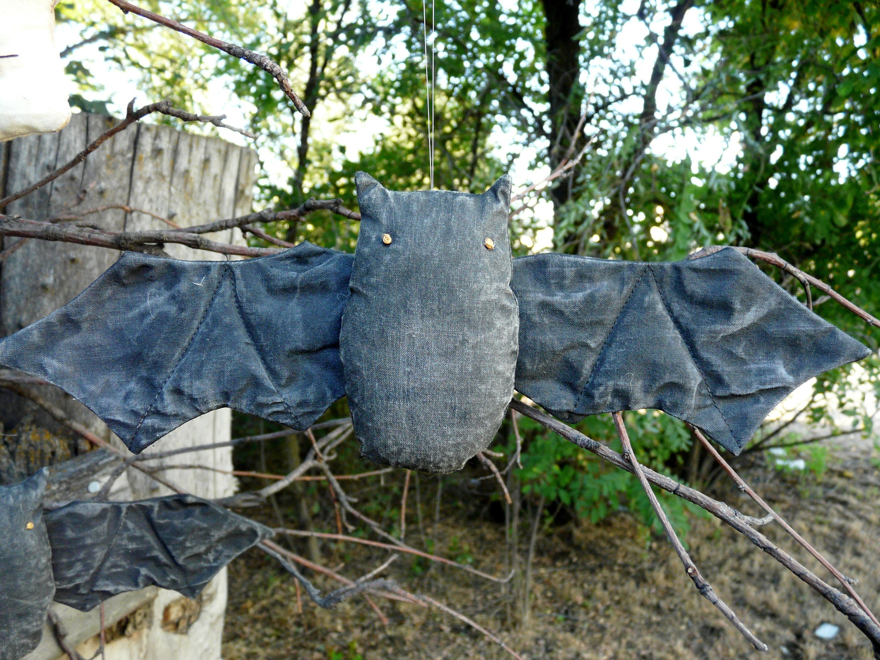 Prim Halloween Bat Skull Pattern PDF - Spooky Easy Skeleton Scary ...