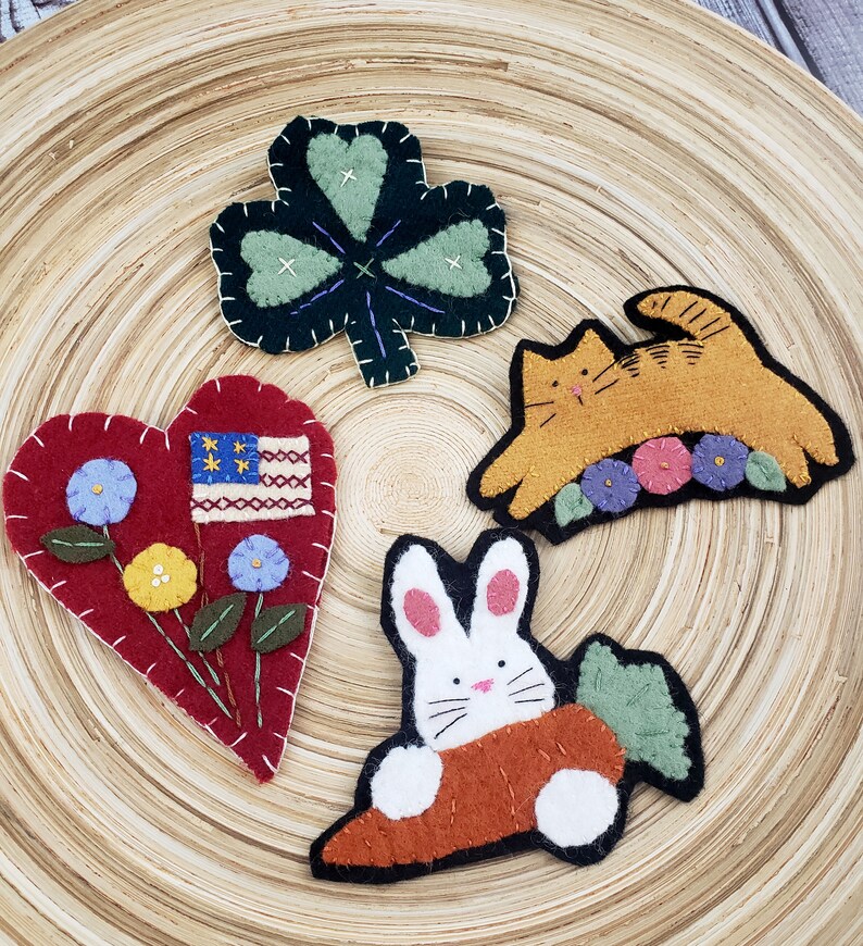 Spring Summer Cat Wool Pins Pattern PDF - Etsy