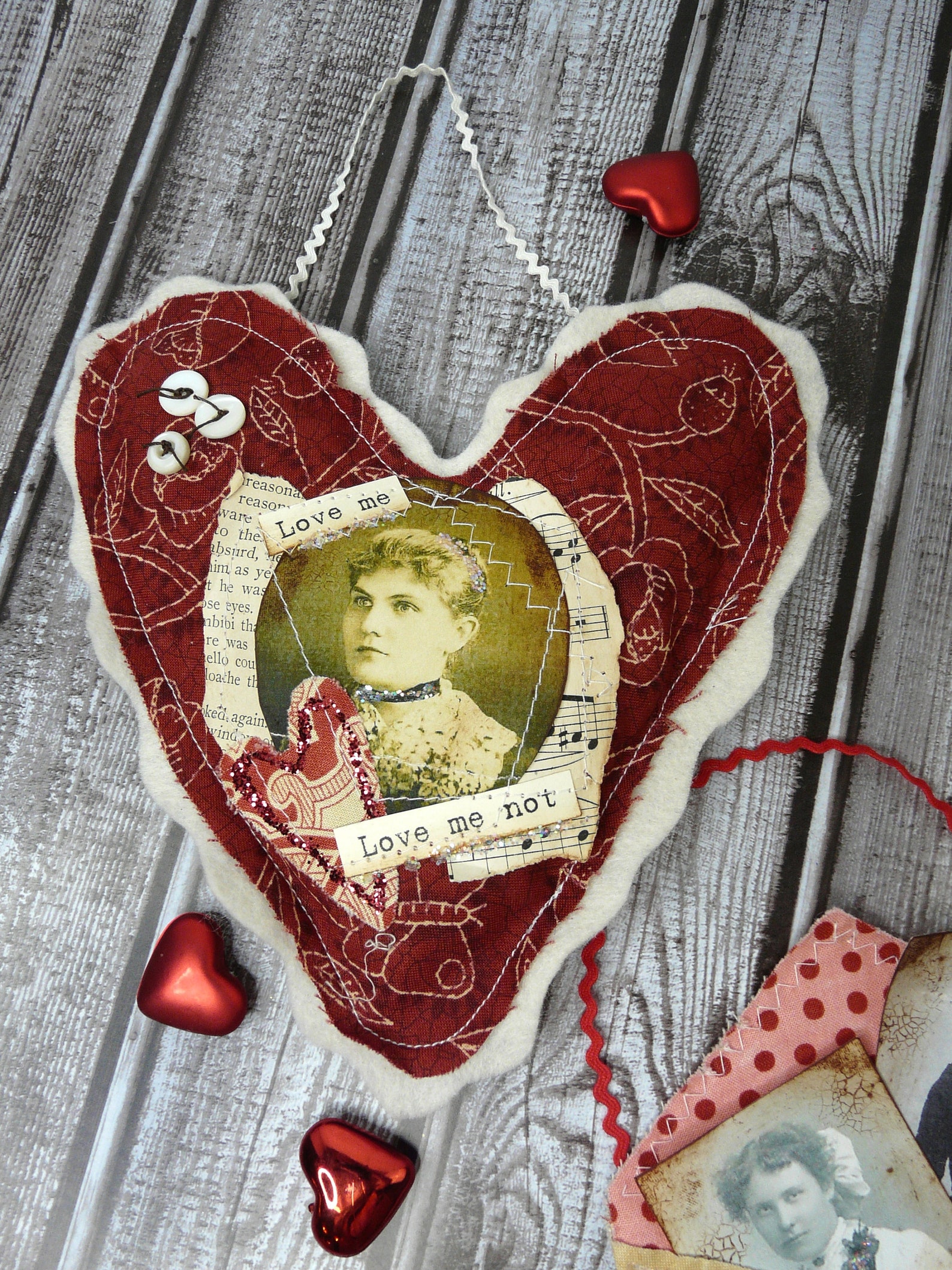 Primitive Valentine Hearts Envelope Pattern Pdf - Old Photos Altered ...