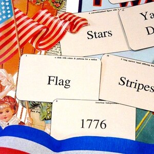 PATRIOTIC FLASH CARDS- Pdf Digital Flag America Uprint Old - Etsy