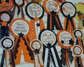 Halloween Minis Pins Badges PDF Pattern Doll Jewelry Ribbon - Etsy
