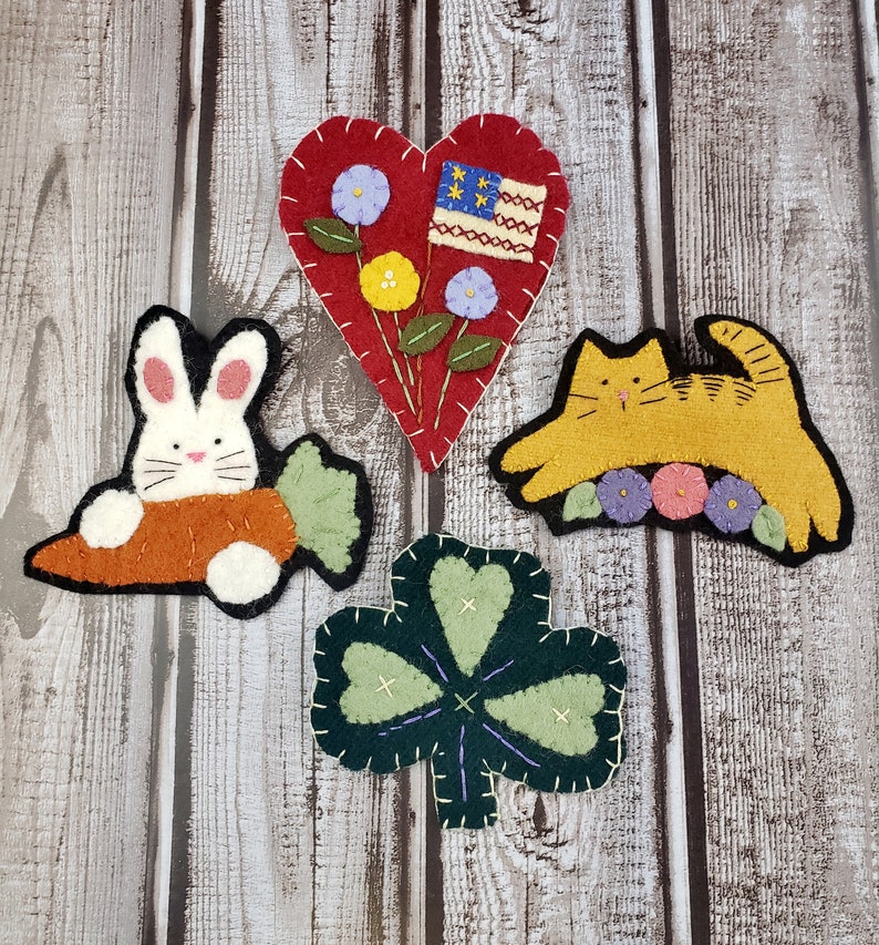 Spring Summer Cat Wool Pins Pattern PDF - Etsy