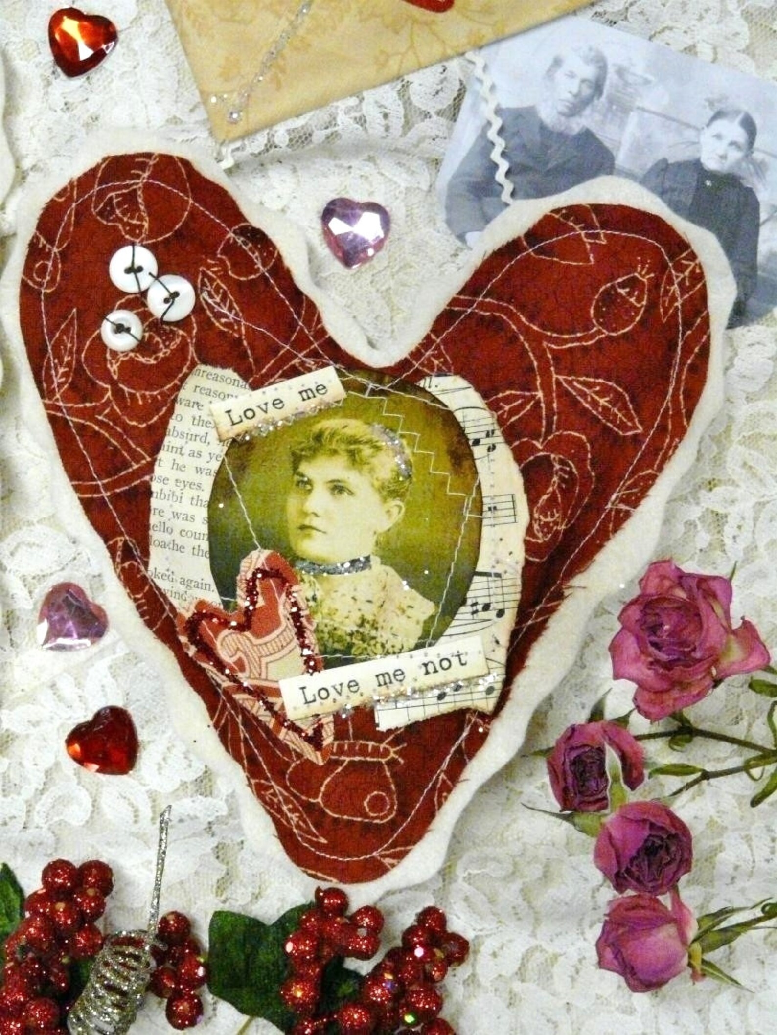 Primitive Valentine Hearts Envelope Pattern Pdf - Old Photos Altered ...
