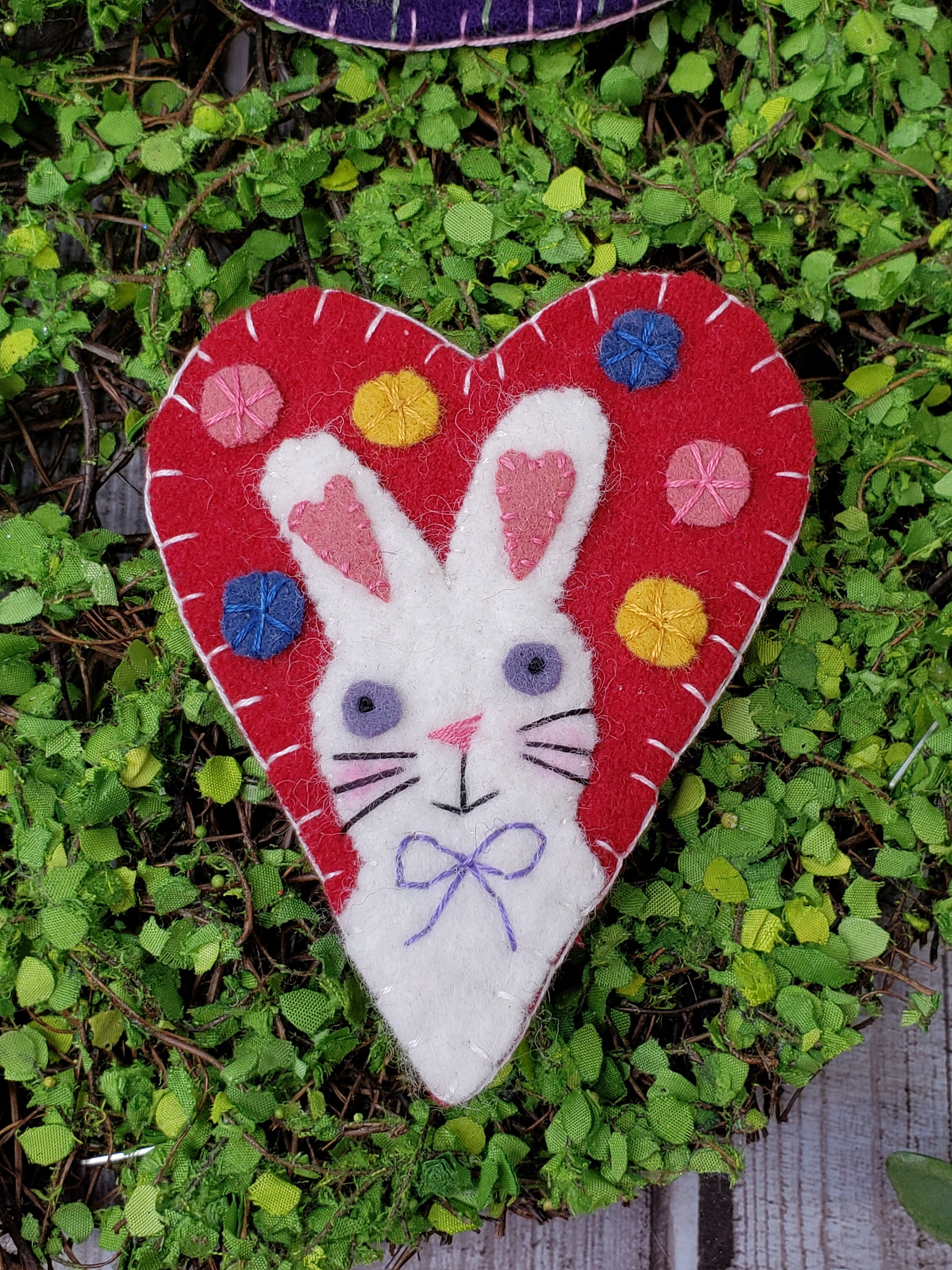 Spring Wool Pins PDF Pattern rabbit cat bee flowers felt | Etsy