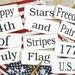 12 Large Patriotic America Flash Cards PDF - Altered Art Flag American ...