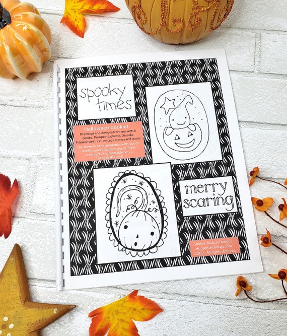 Halloween Doodles & Drawings Pattern Book PDF Booklet - Etsy