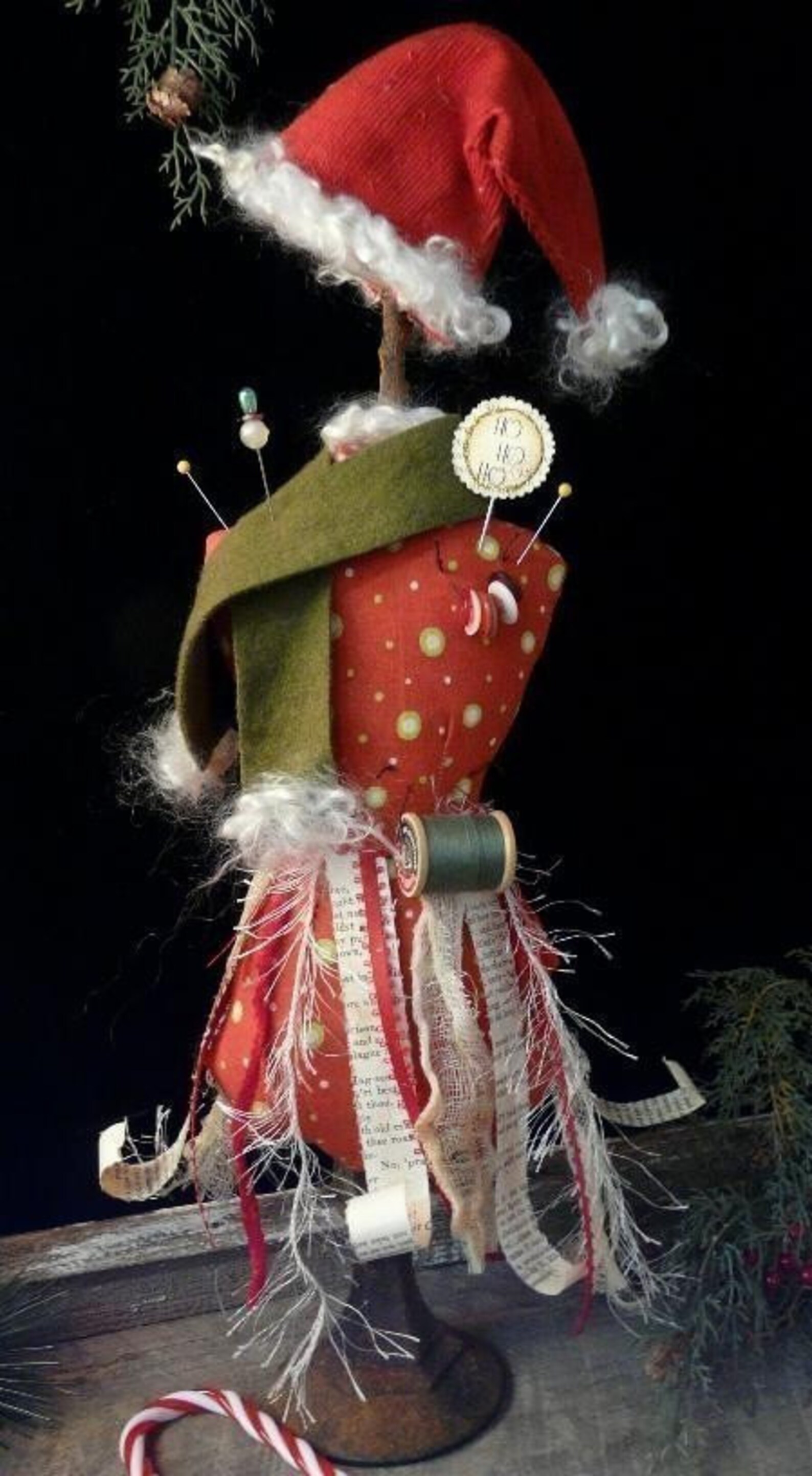 Christmas Santa Mannequin Dress Form PDF Pattern Pincushion - Etsy