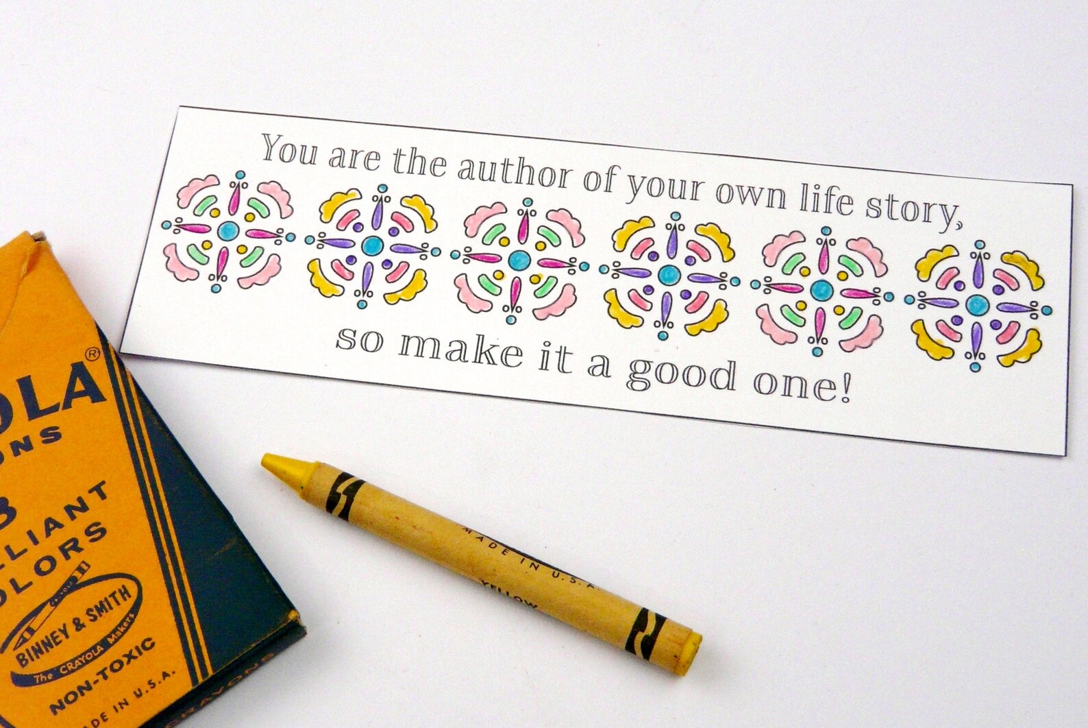 Inspiration Coloring Bookmarks Floral Design PDF Book Page - Etsy