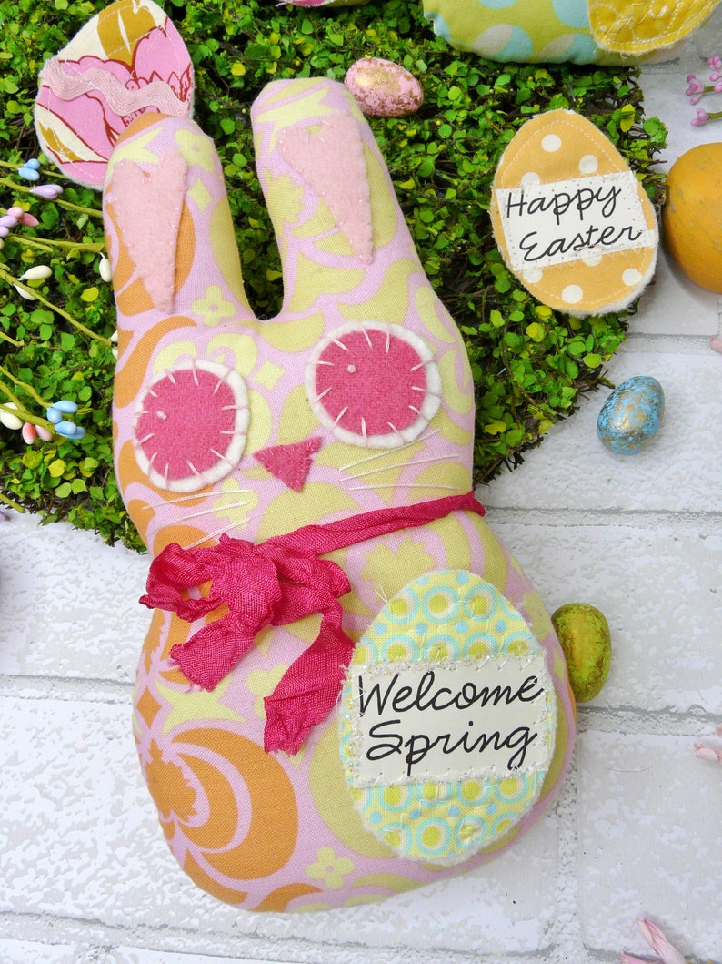 Easter Bunny Rabbit Egg Pattern PDF - Doll Brooch Pins Spring - Etsy