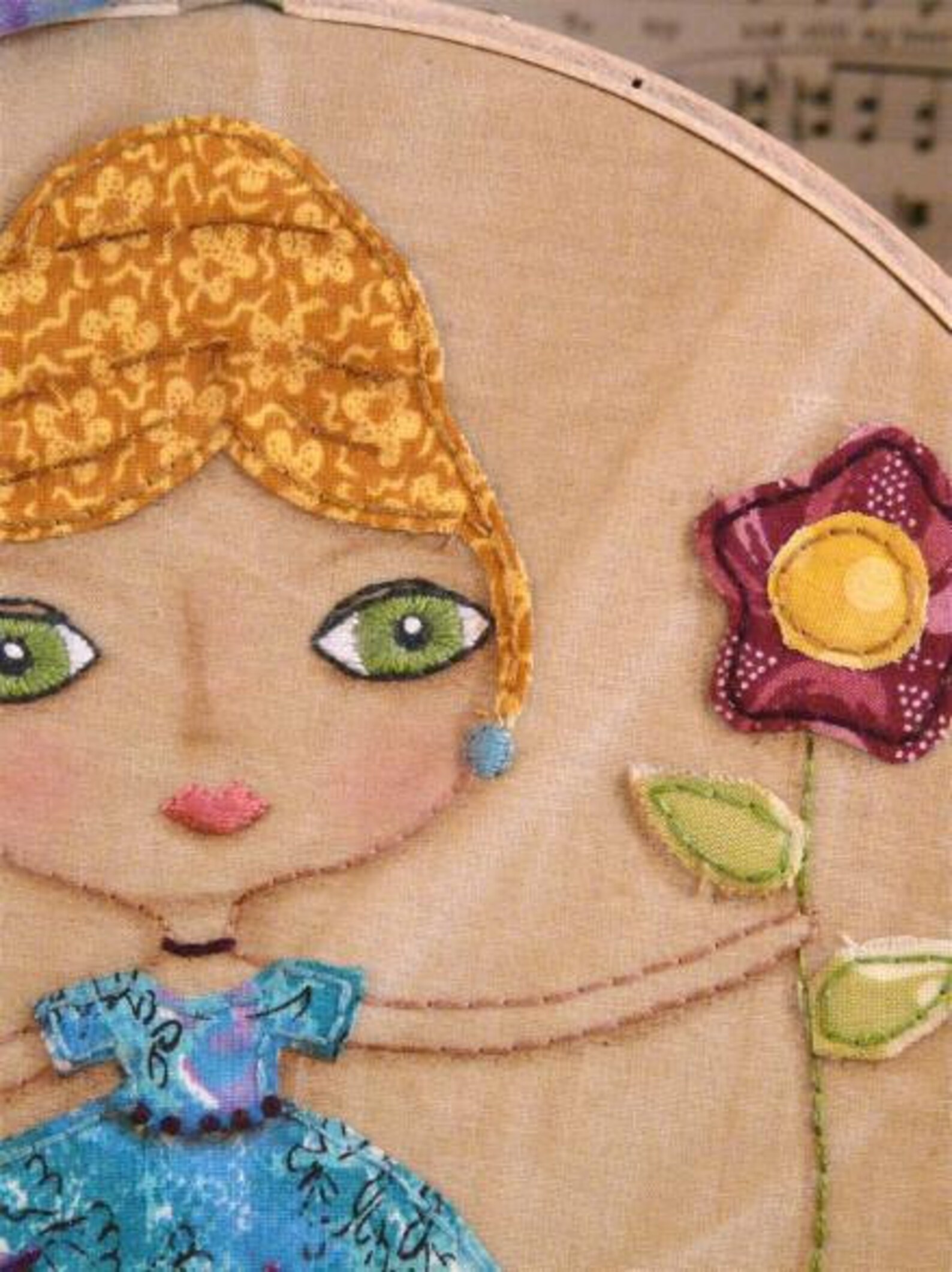 Everyday is a Gift Girl Stitchery Pattern Pdf Hoop Art Fabric Vintage ...