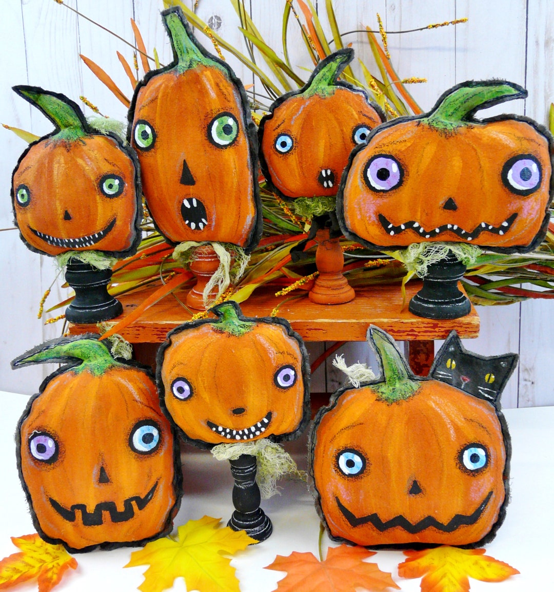 Halloween Haunted Pumpkin Patch Pattern - PDF Video Painting ...