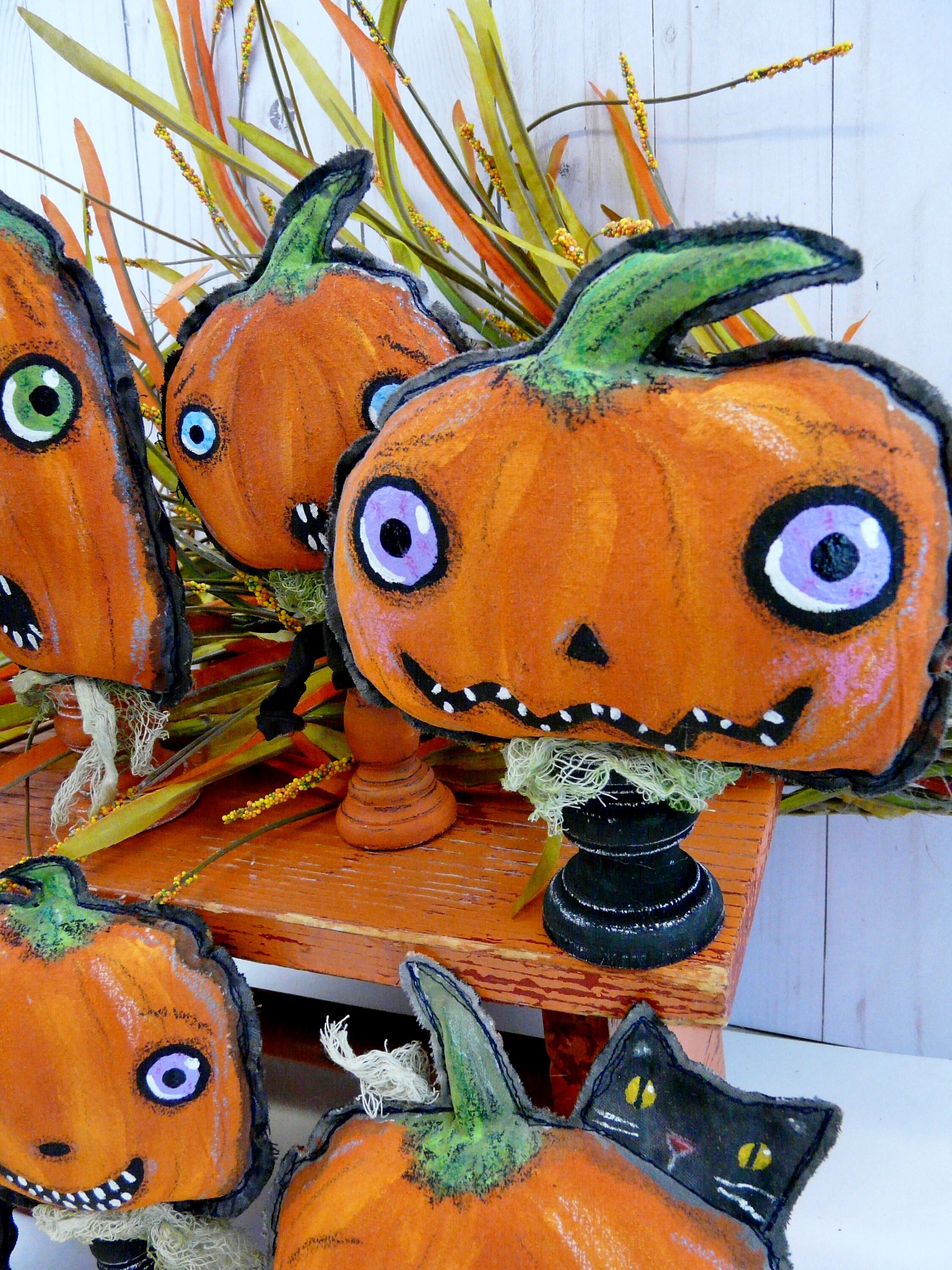 Halloween Haunted Pumpkin Patch Pattern - PDF Video Painting ...