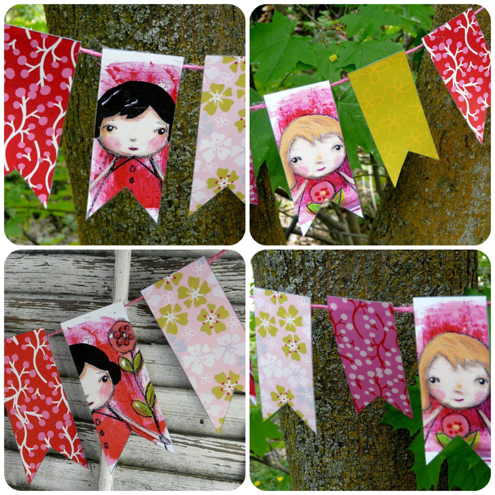 Sweet Girls Banner PDF Printable Digital College Sheet | Etsy